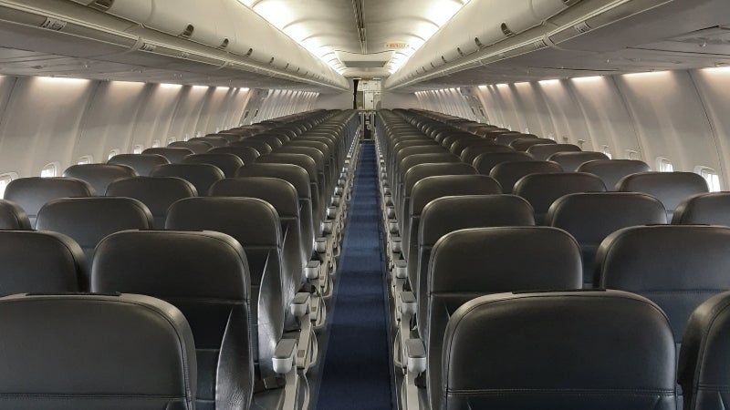 Exclusive availability on a Boeing B737-800